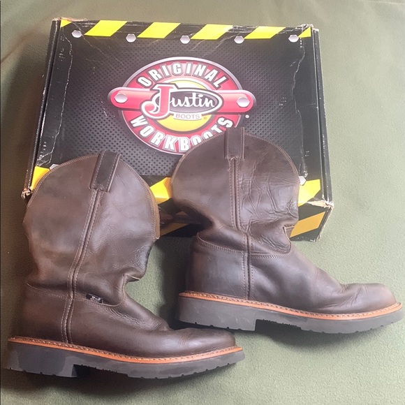 Justin Boots | Shoes | Justin 1 Rugged Tan Gaucho Work Boot Appears ...